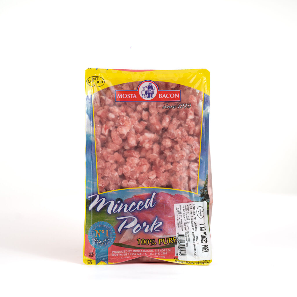 Minced Pork x 1Kg - Mosta Bacon