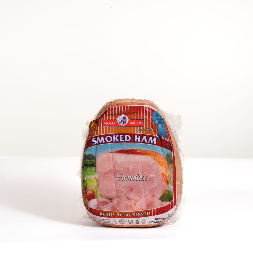 Smoked Cooked Ham Boneless (Oval) - Mosta Bacon