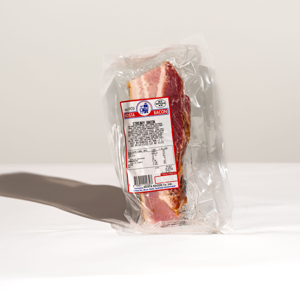 Streaky Bacon Whole Block - Mosta Bacon